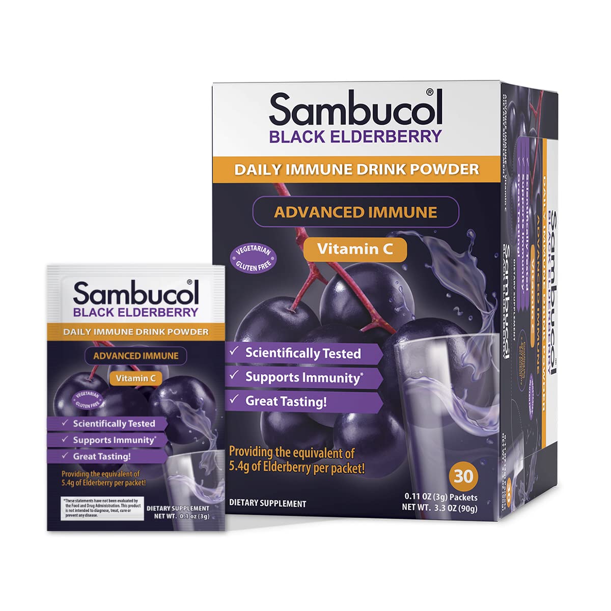Sambucol elderberry drink powder benefits