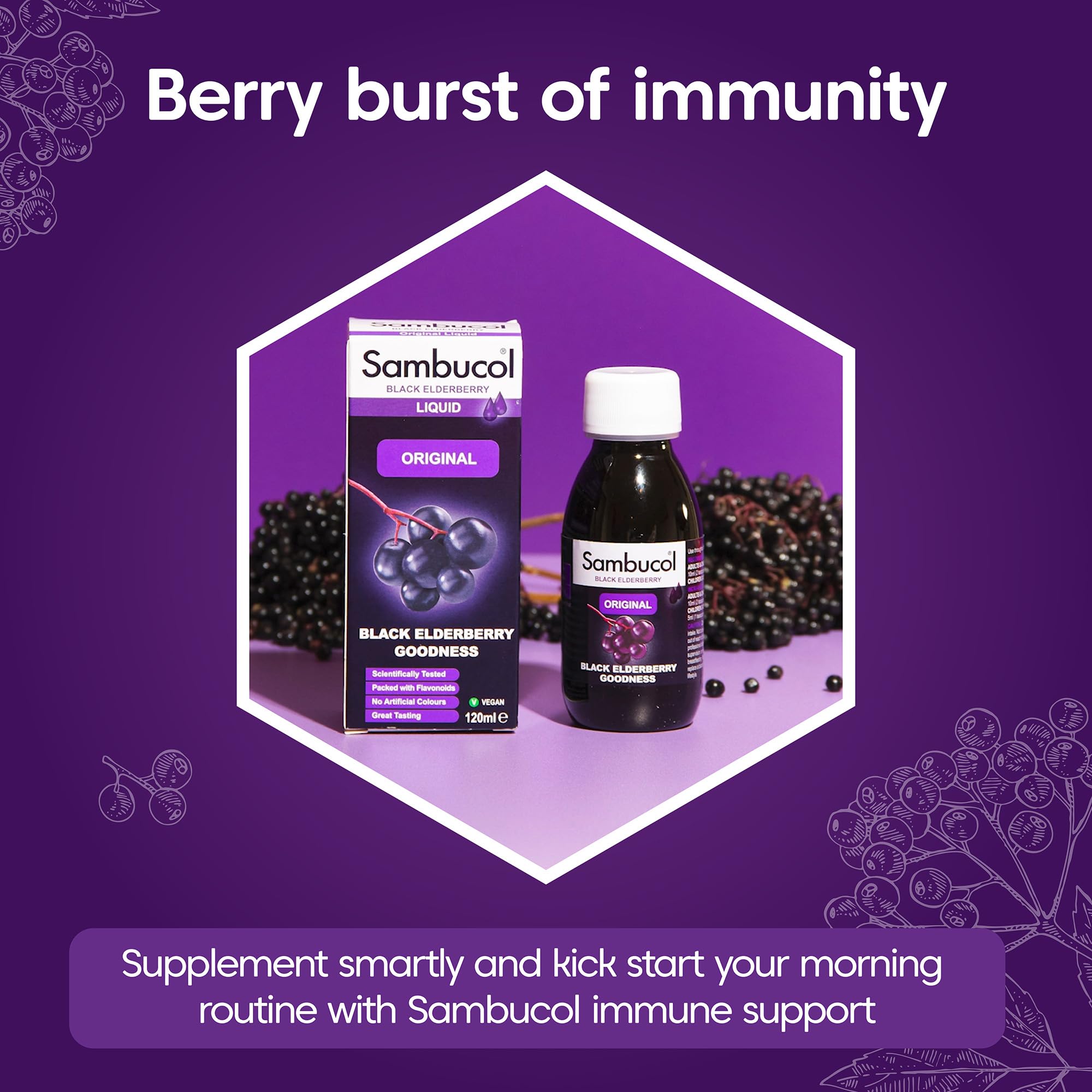Sambucol elderberry for seasonal support