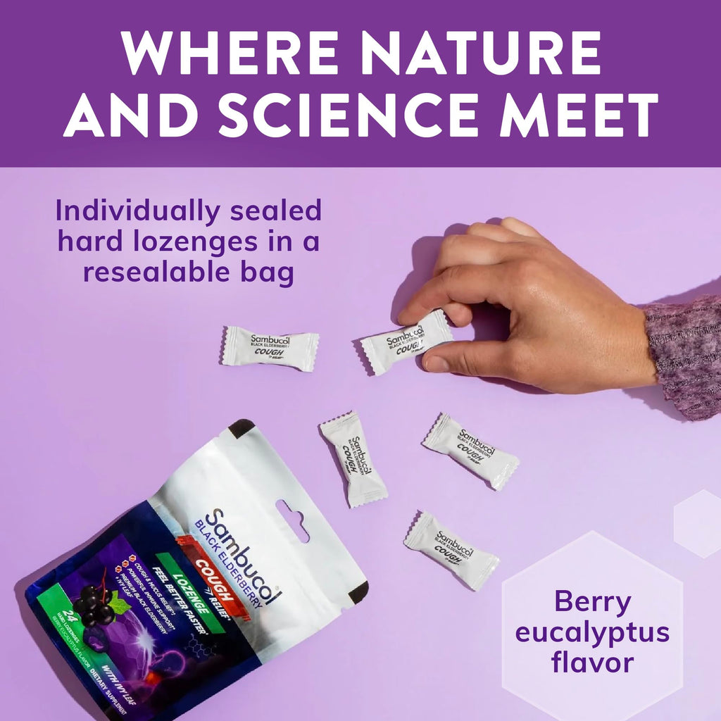 Sambucol elderberry for throat comfort
