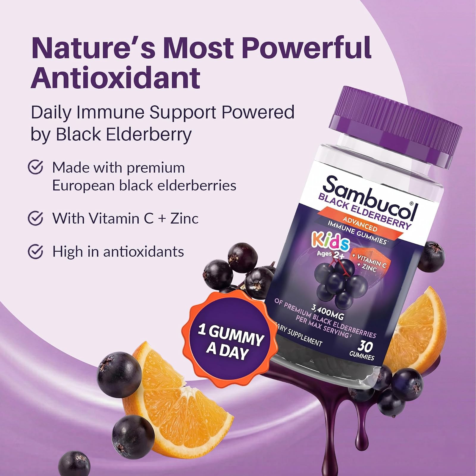 Sambucol elderberry gummies for children