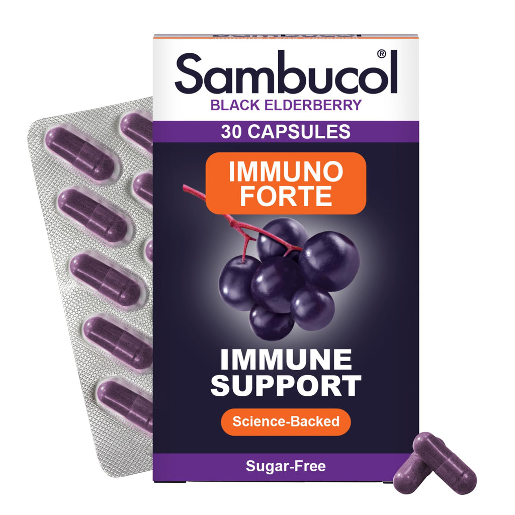 Sambucol elderberry immune support capsules