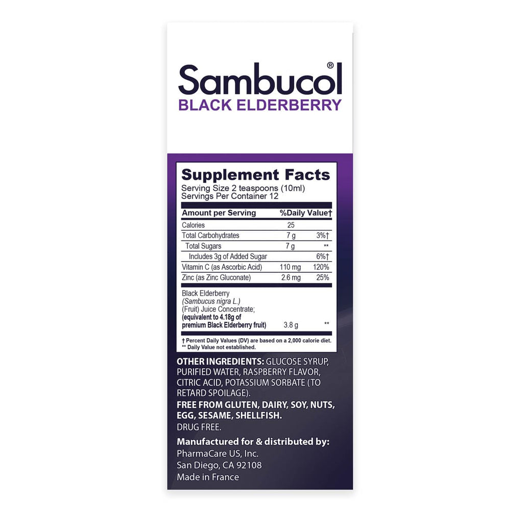 Sambucol elderberry syrup 4 fl oz
