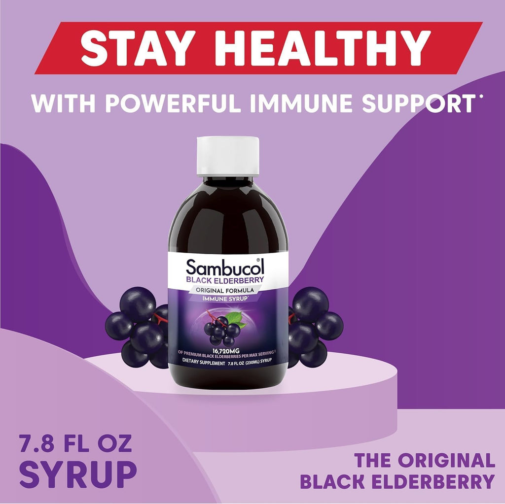 Sambucol elderberry syrup 7.8 ounce
