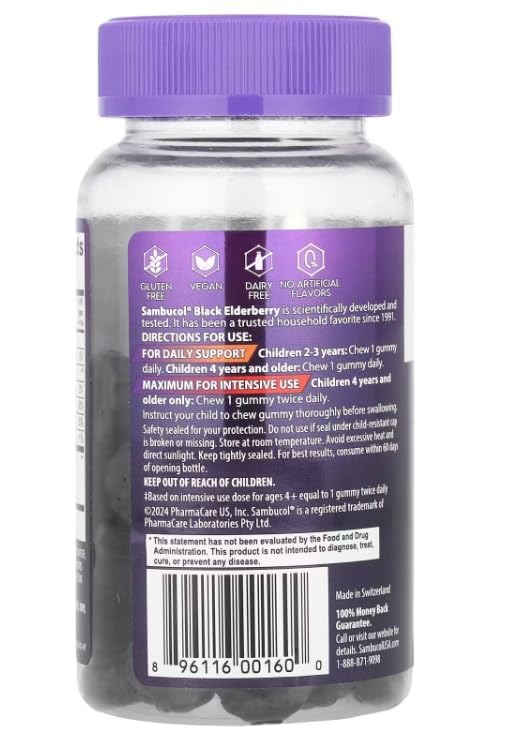Sambucol elderberry syrup for antioxidant boost