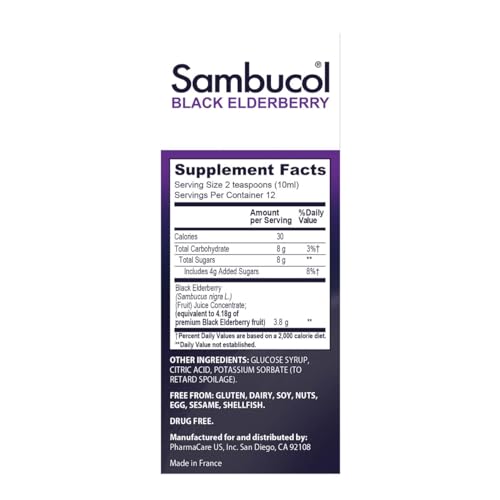 Sambucol elderberry syrup for daily wellness