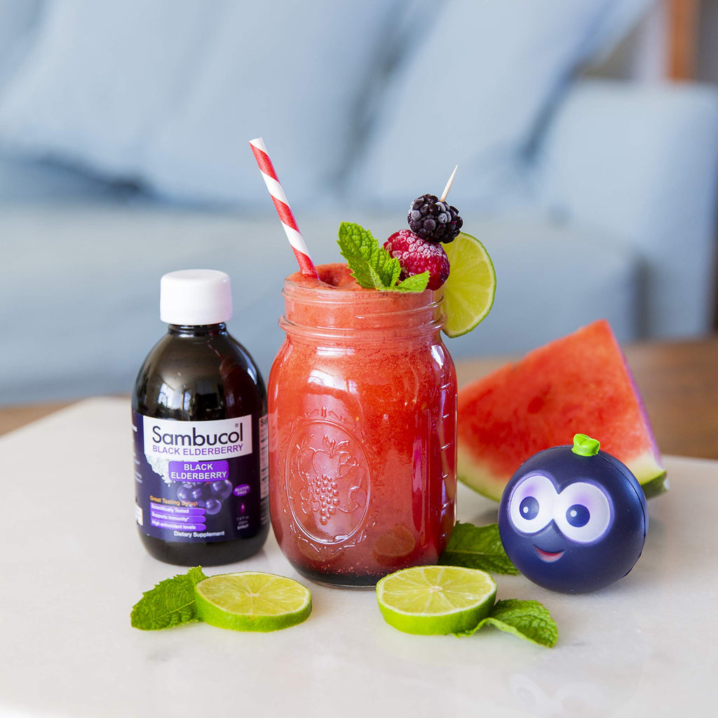Sambucol elderberry syrup for families