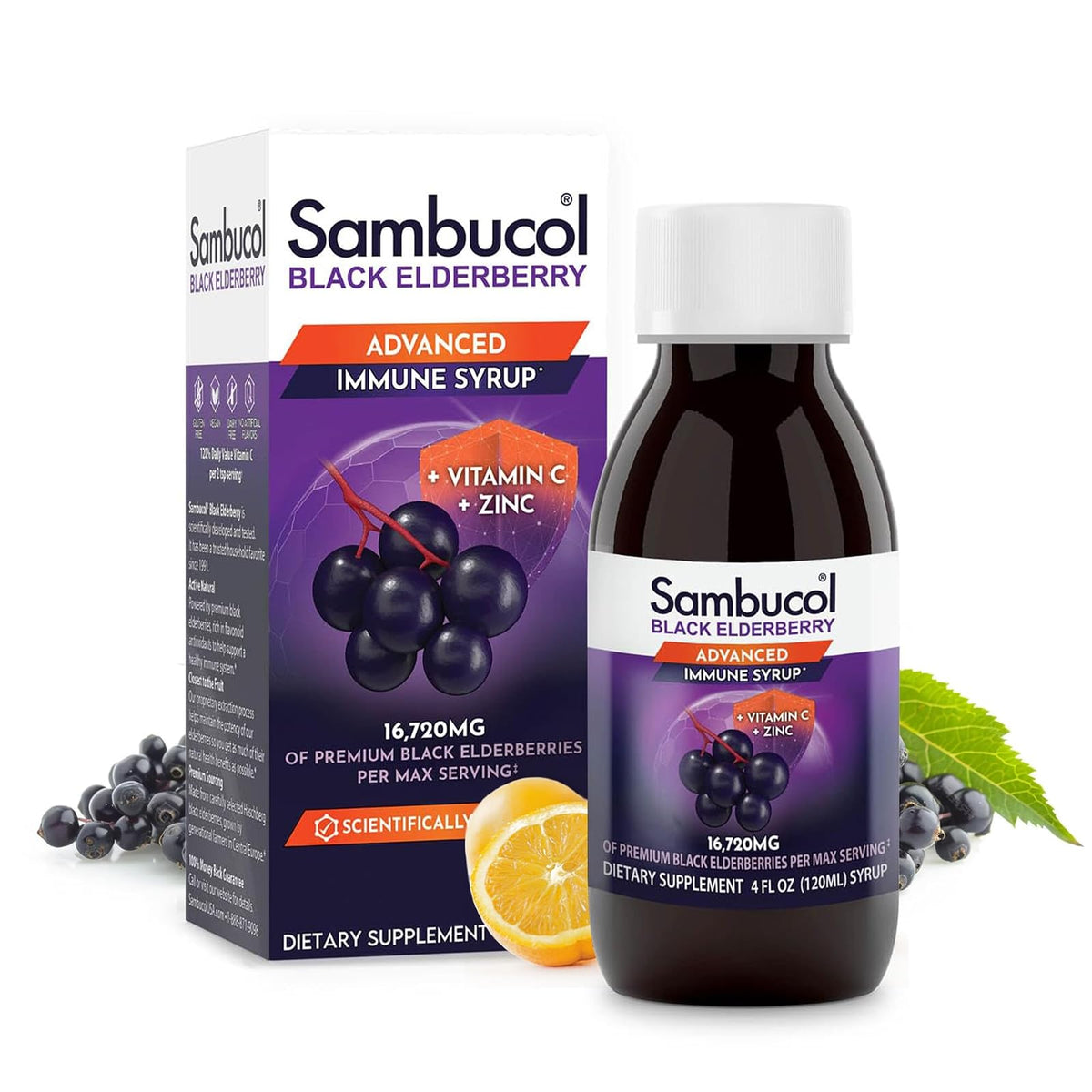 Sambucol elderberry syrup for immunity