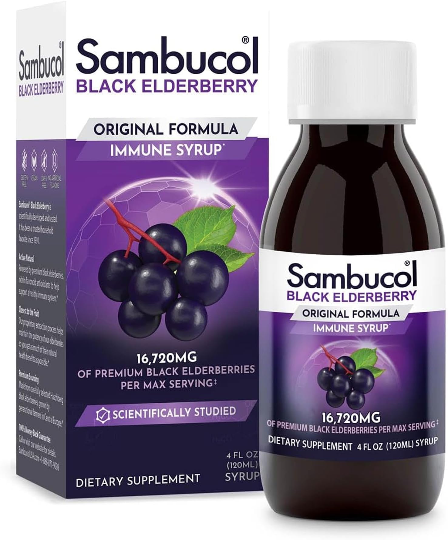 Sambucol elderberry syrup for immunity