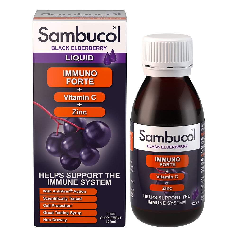 Sambucol elderberry syrup for immunity