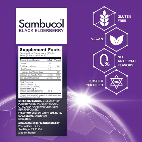 Sambucol elderberry syrup for natural support
