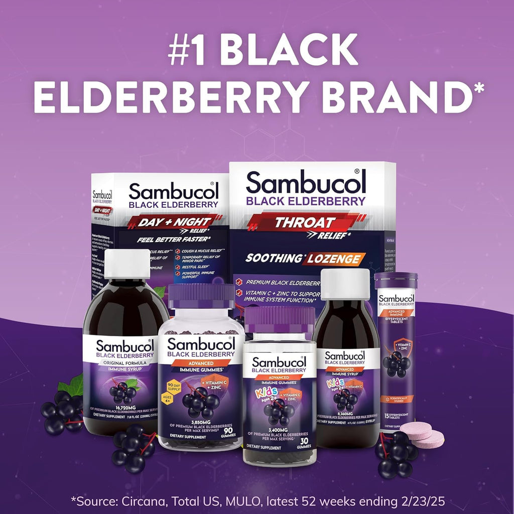 Sambucol elderberry syrup for seasonal support
