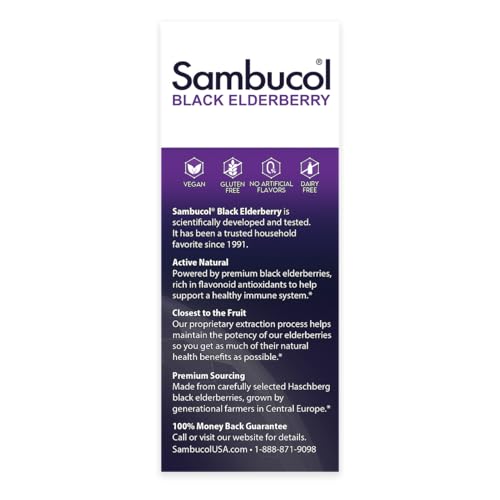 Sambucol elderberry syrup nutrition