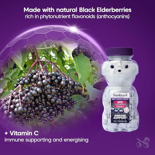 Sambucol Kids elderberry teddies nutrition