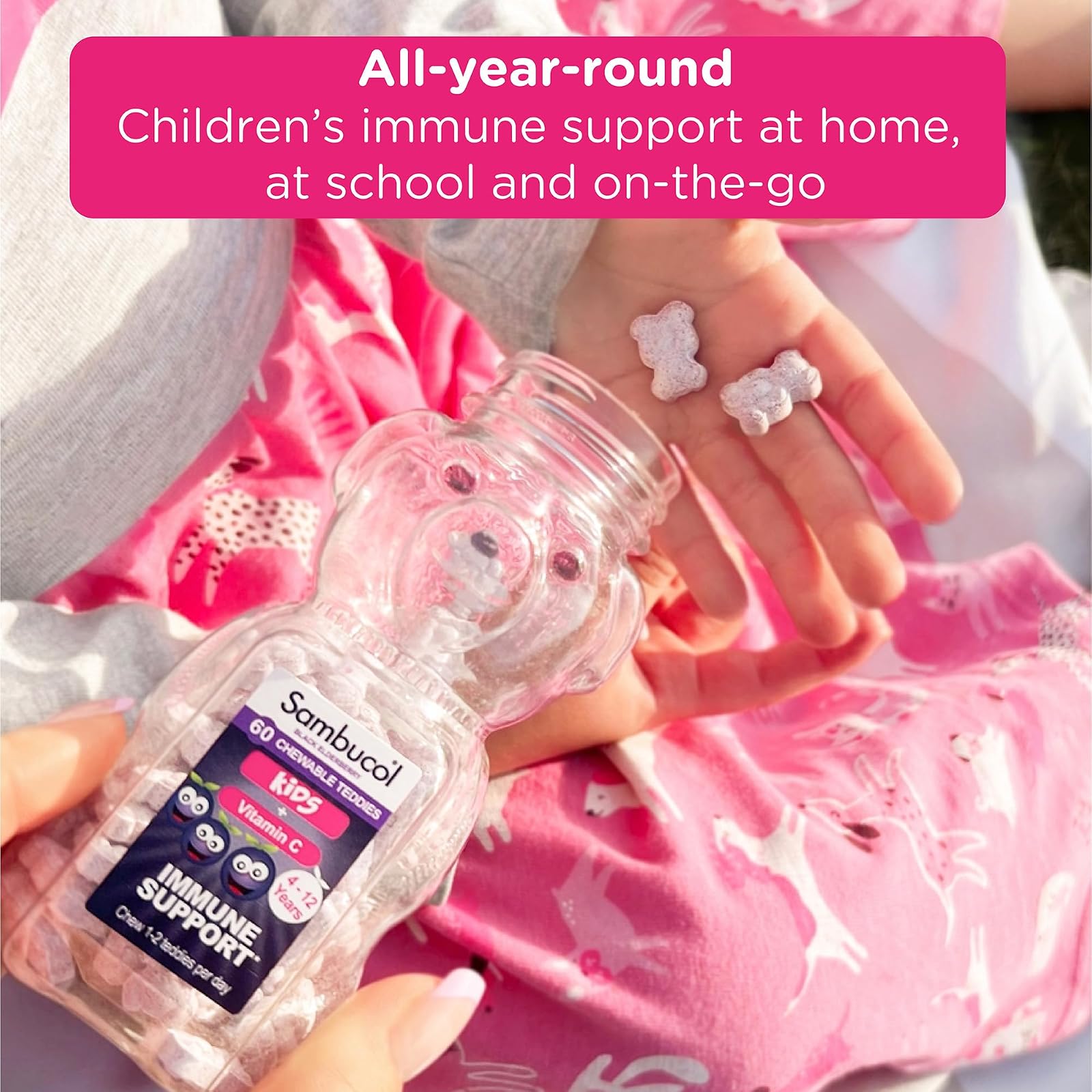 Sambucol kids gummies with natural ingredients