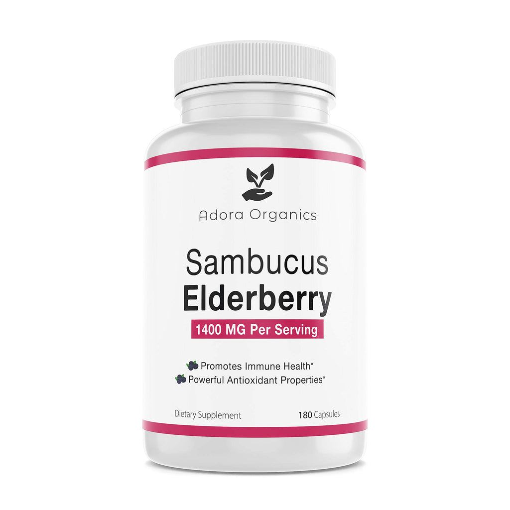 Sambucus elderberry capsules for immunity