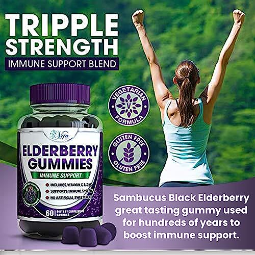 Sambucus elderberry gummies for better health