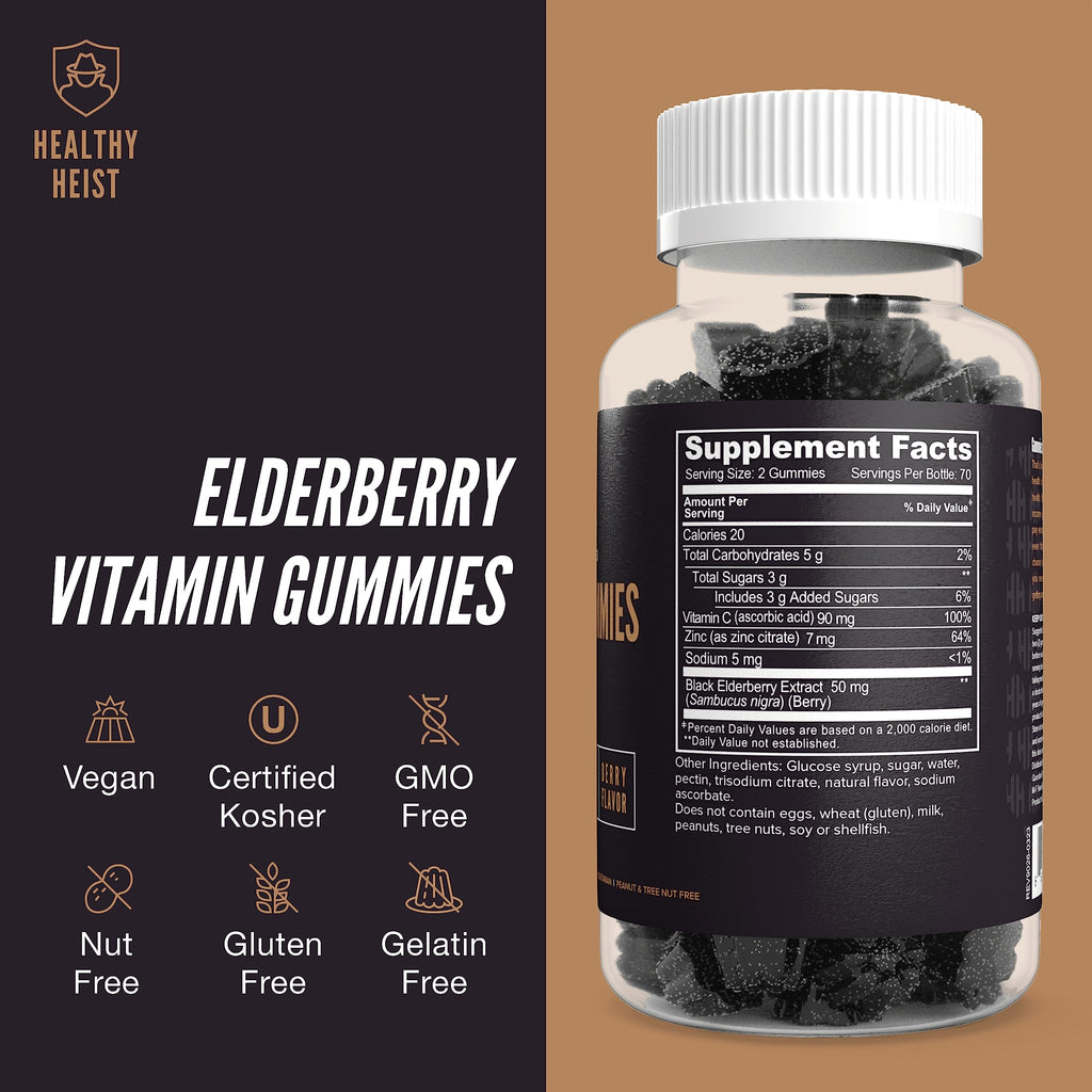 Sambucus elderberry gummies for better health