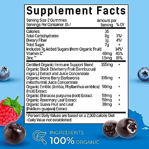 Sambucus elderberry gummies for everyday use
