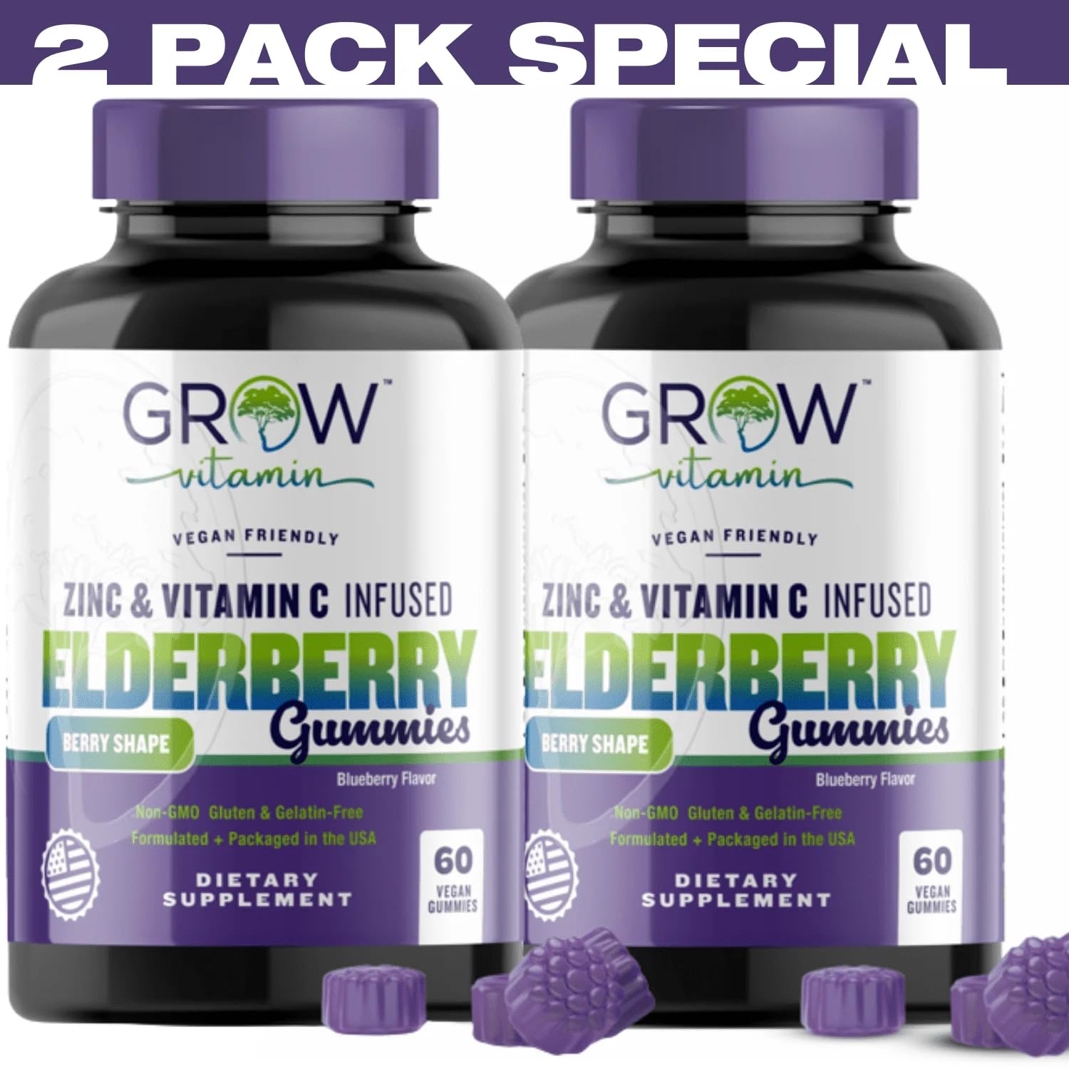 Sambucus elderberry gummies for immune health