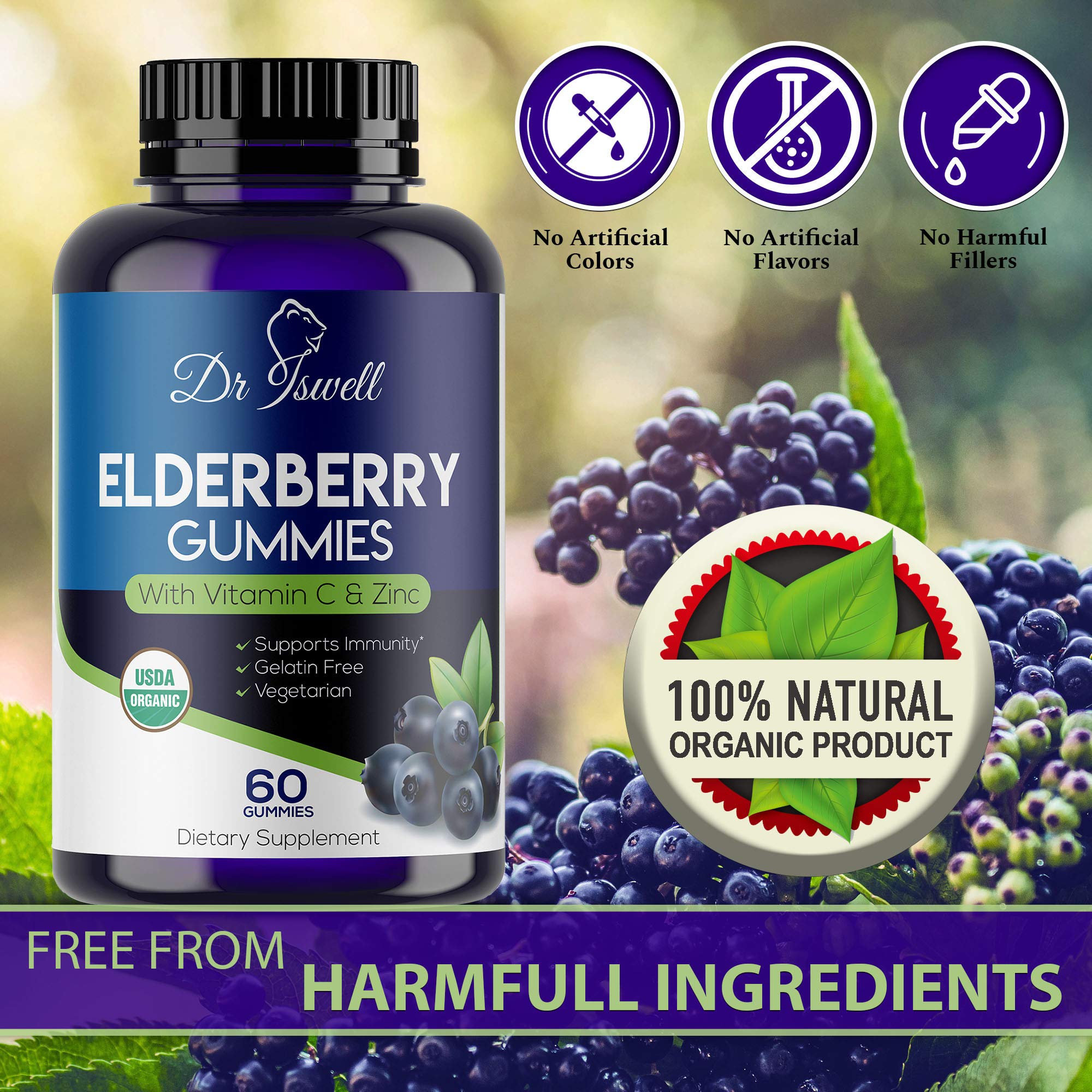 sambucus elderberry gummies for natural support