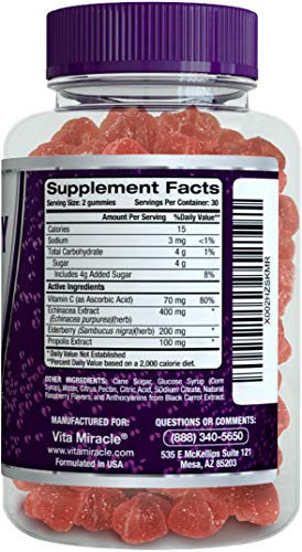 Sambucus elderberry gummies for overall health