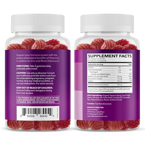 Sambucus elderberry gummies for overall wellness