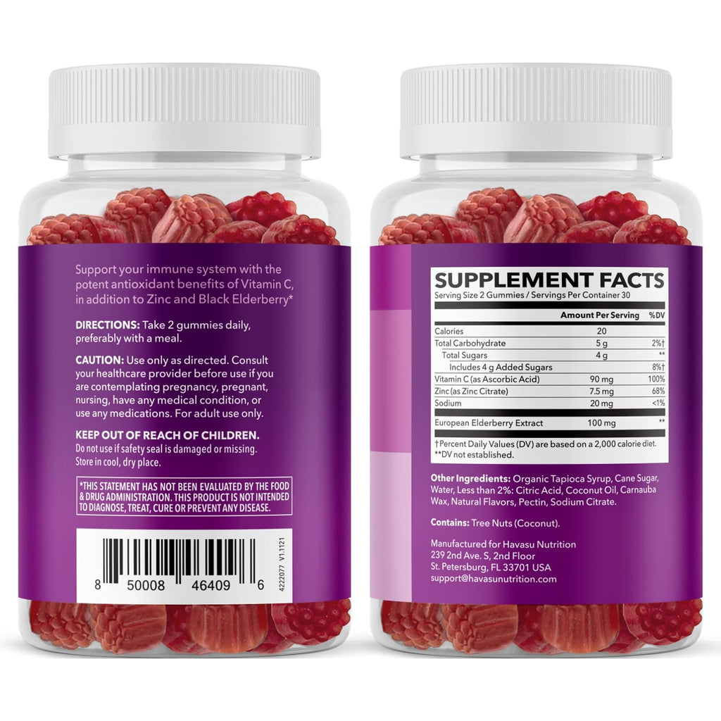 Sambucus elderberry syrup alternative gummies