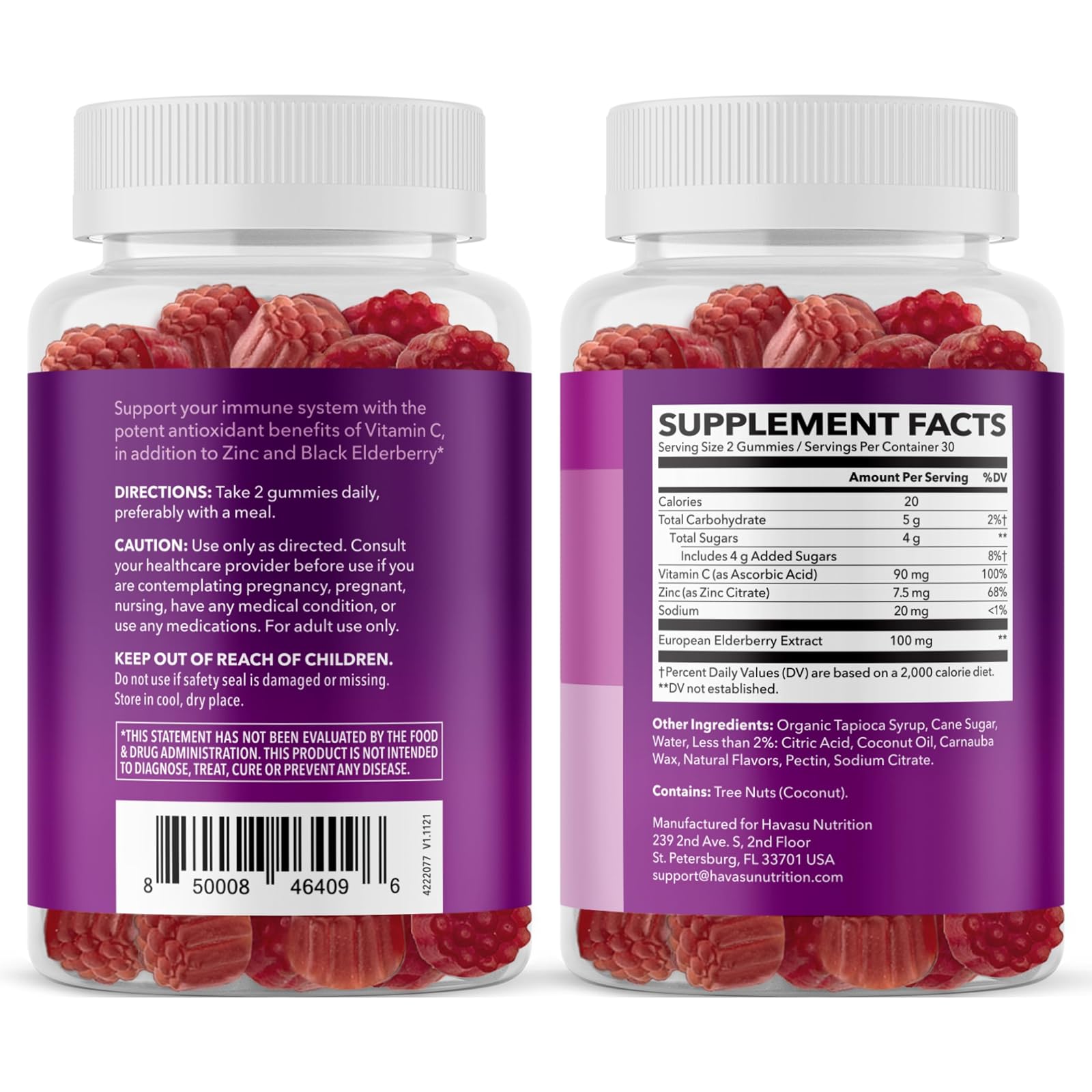 Sambucus elderberry syrup alternative gummies