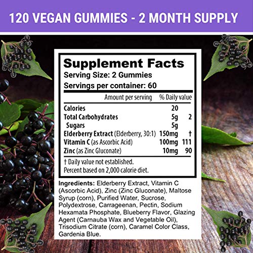 sambucus extract elderberry gummies