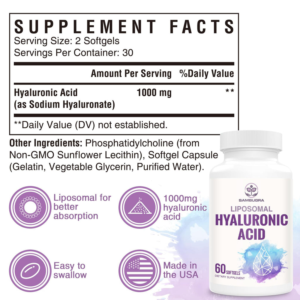 Sambugra 1000 mg hyaluronic acid benefits