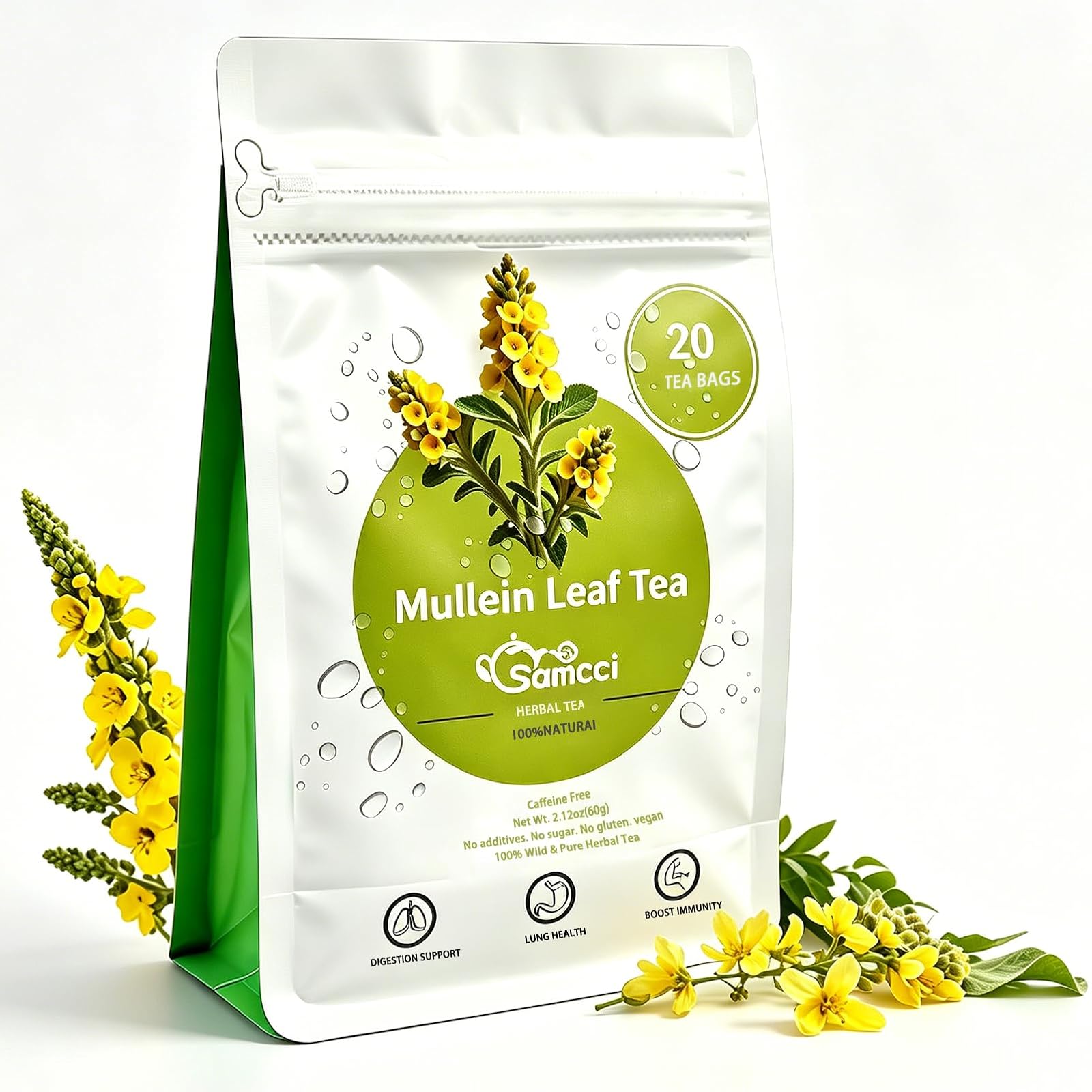 Samcci mullein leaf tea bags