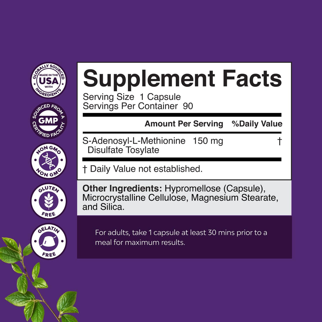 SAMe capsules for daily wellness