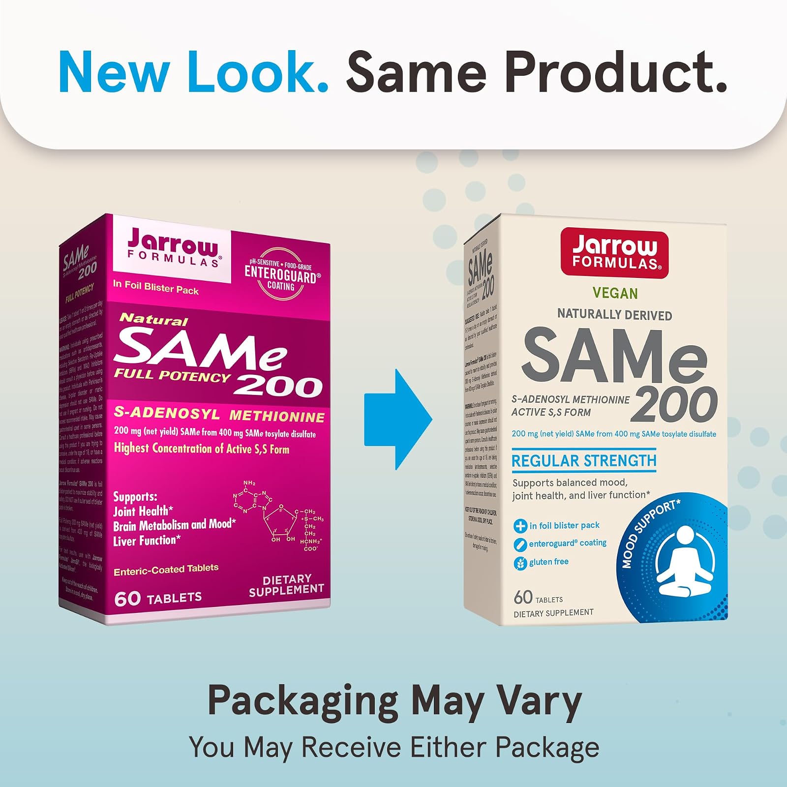 SAMe tablets for mental health