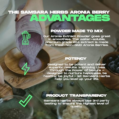 Samsara Herbs antioxidant Aronia Berry extract