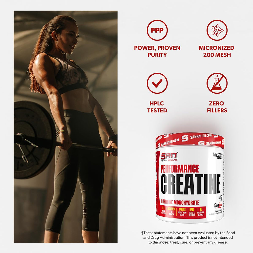 SAN creatine powder for strength training