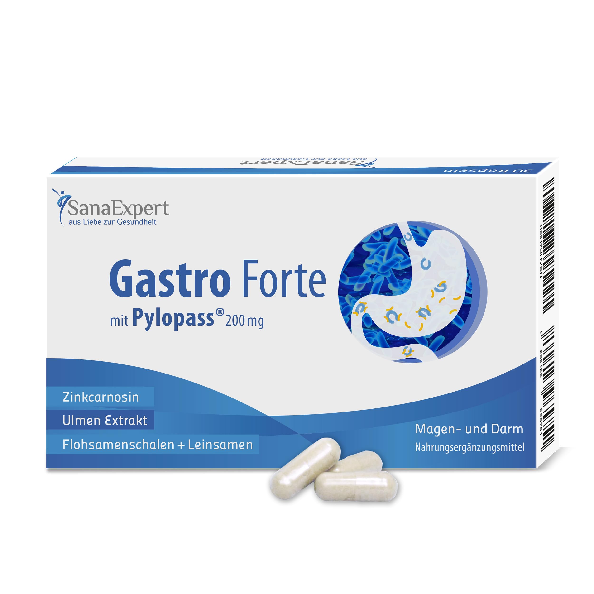 SanaExpert Gastro Forte psyllium capsules