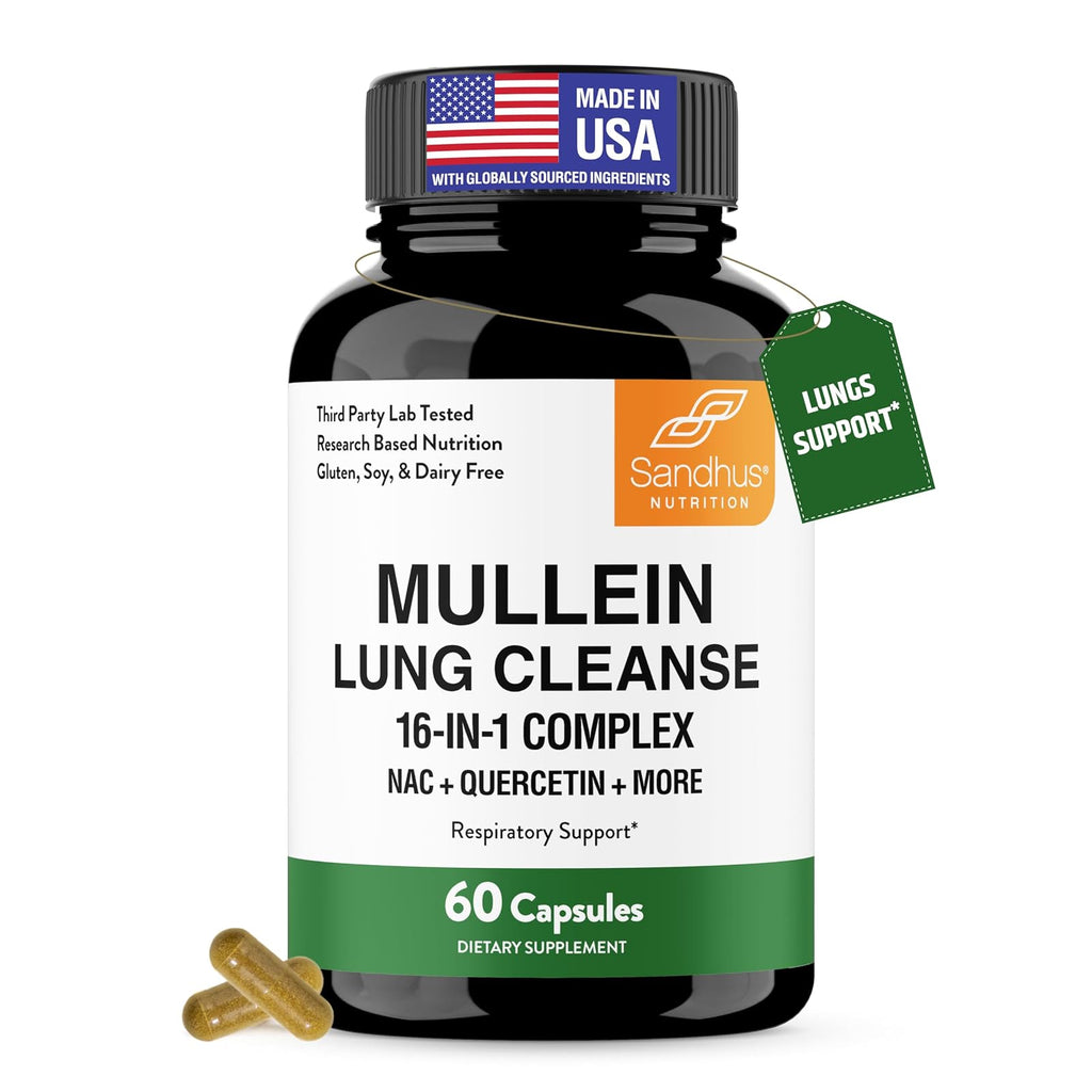 Sandhu's Mullein Leaf Extract capsules