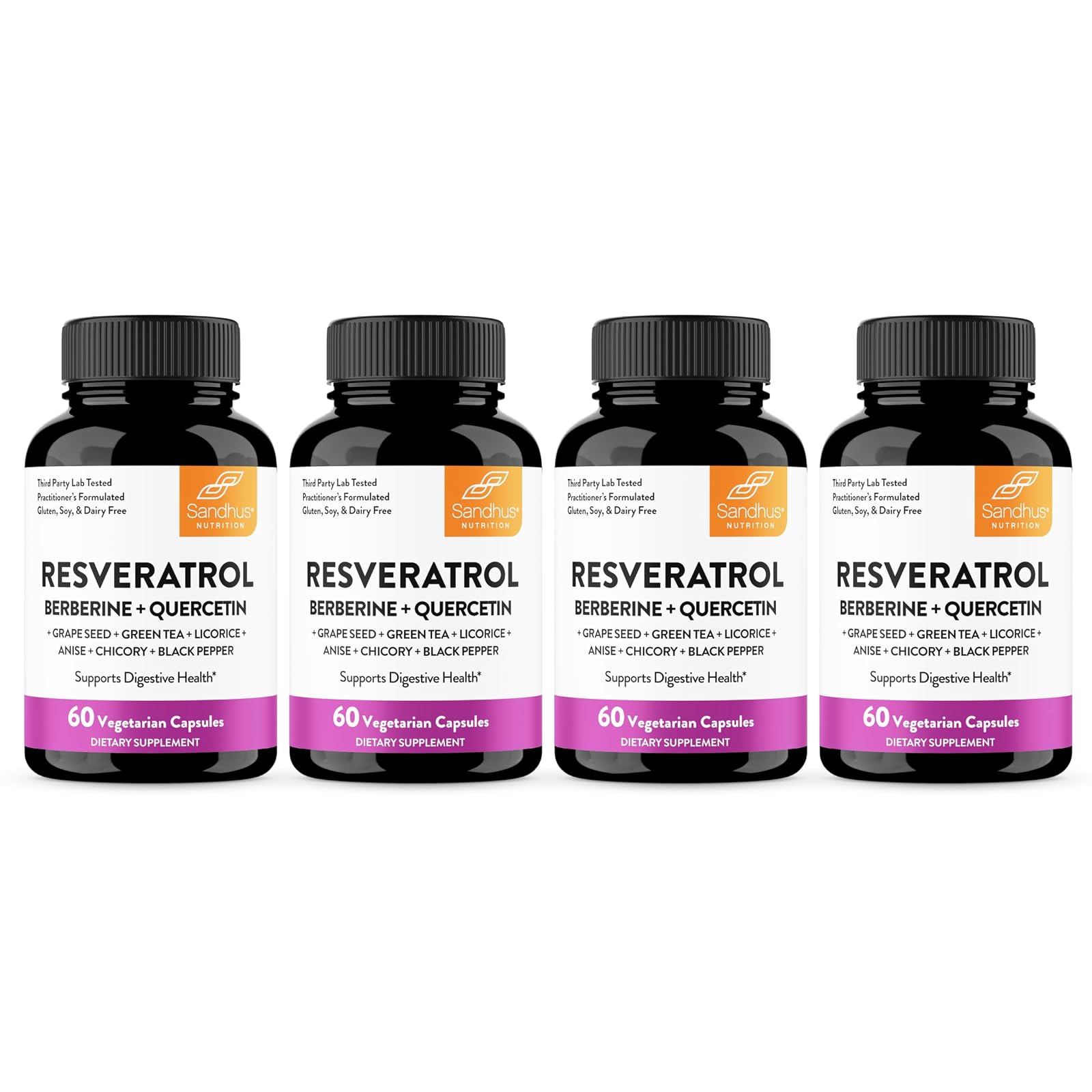 Sandhu's Resveratrol with Berberine capsules
