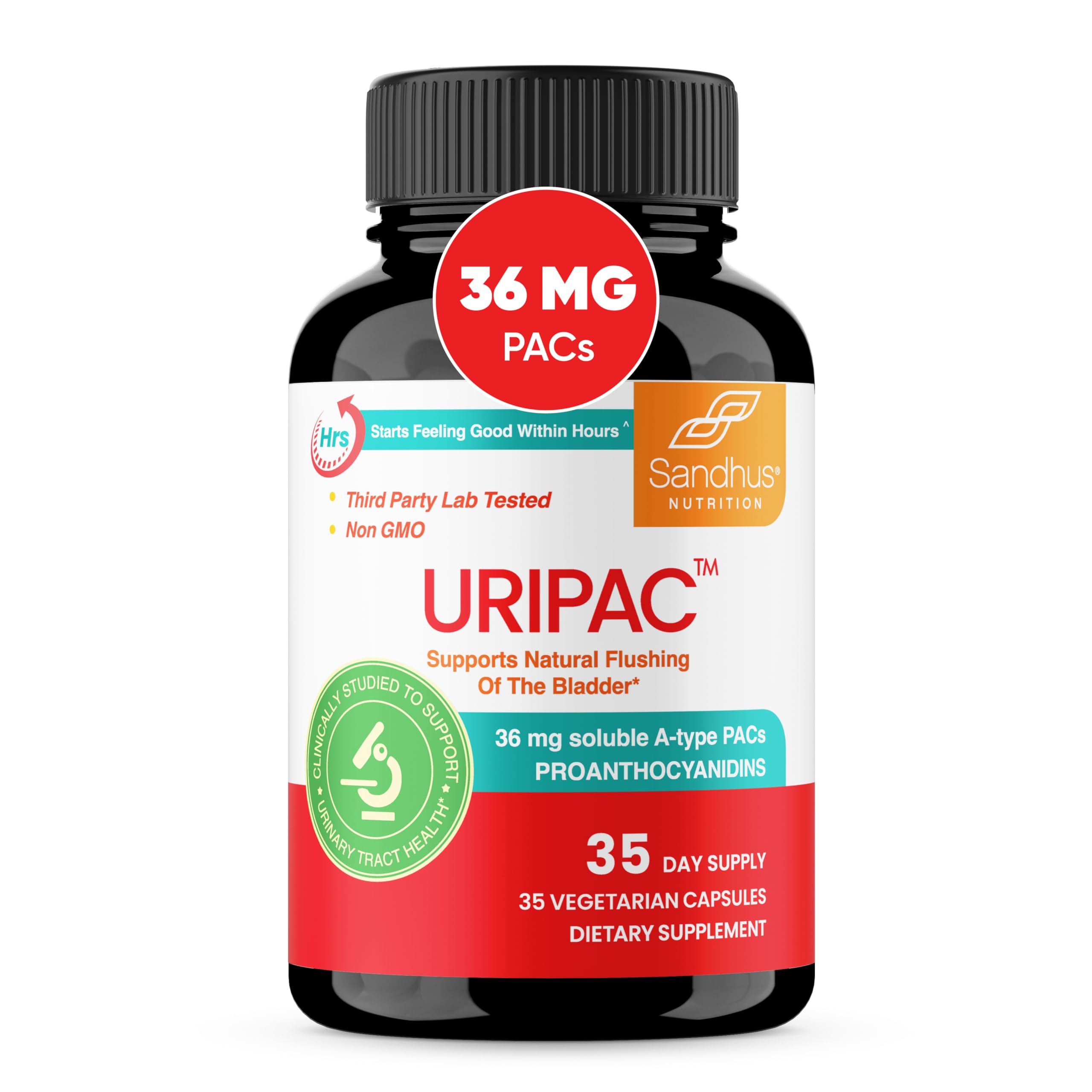 Sandhu's Uripac cranberry supplement capsules