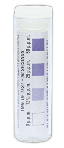 sanitizer strength iodine strips