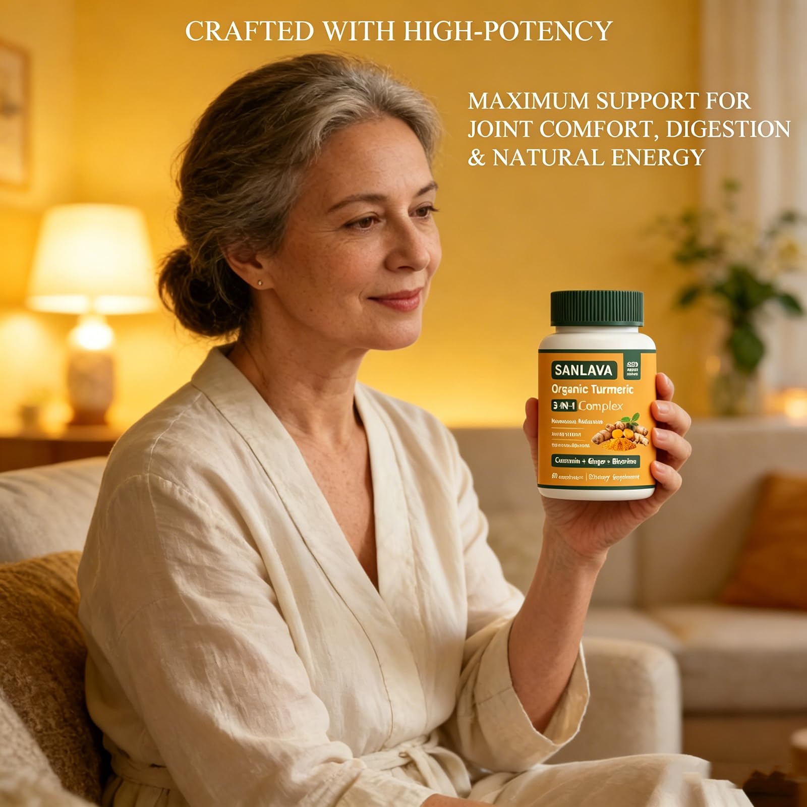 Sanlava turmeric capsules for inflammation