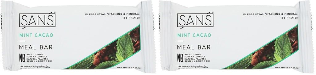 SANS Meal Bar Mint Cacao nutrition boost