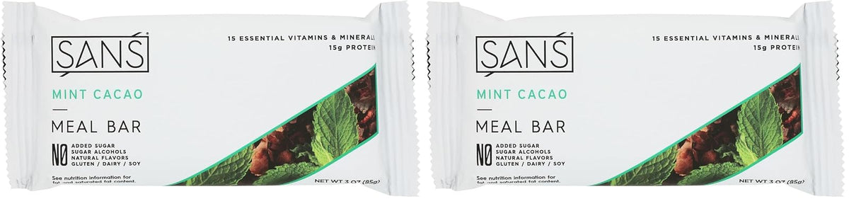SANS Meal Bar Mint Cacao nutrition boost