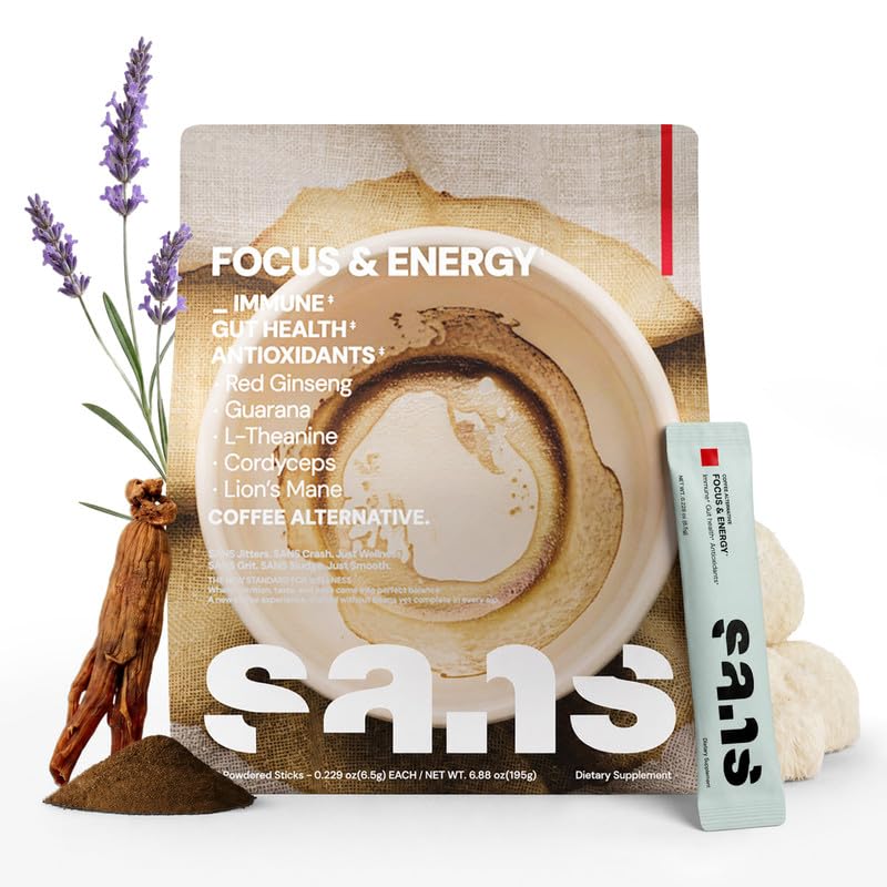 SANS mushroom coffee alternative sticks