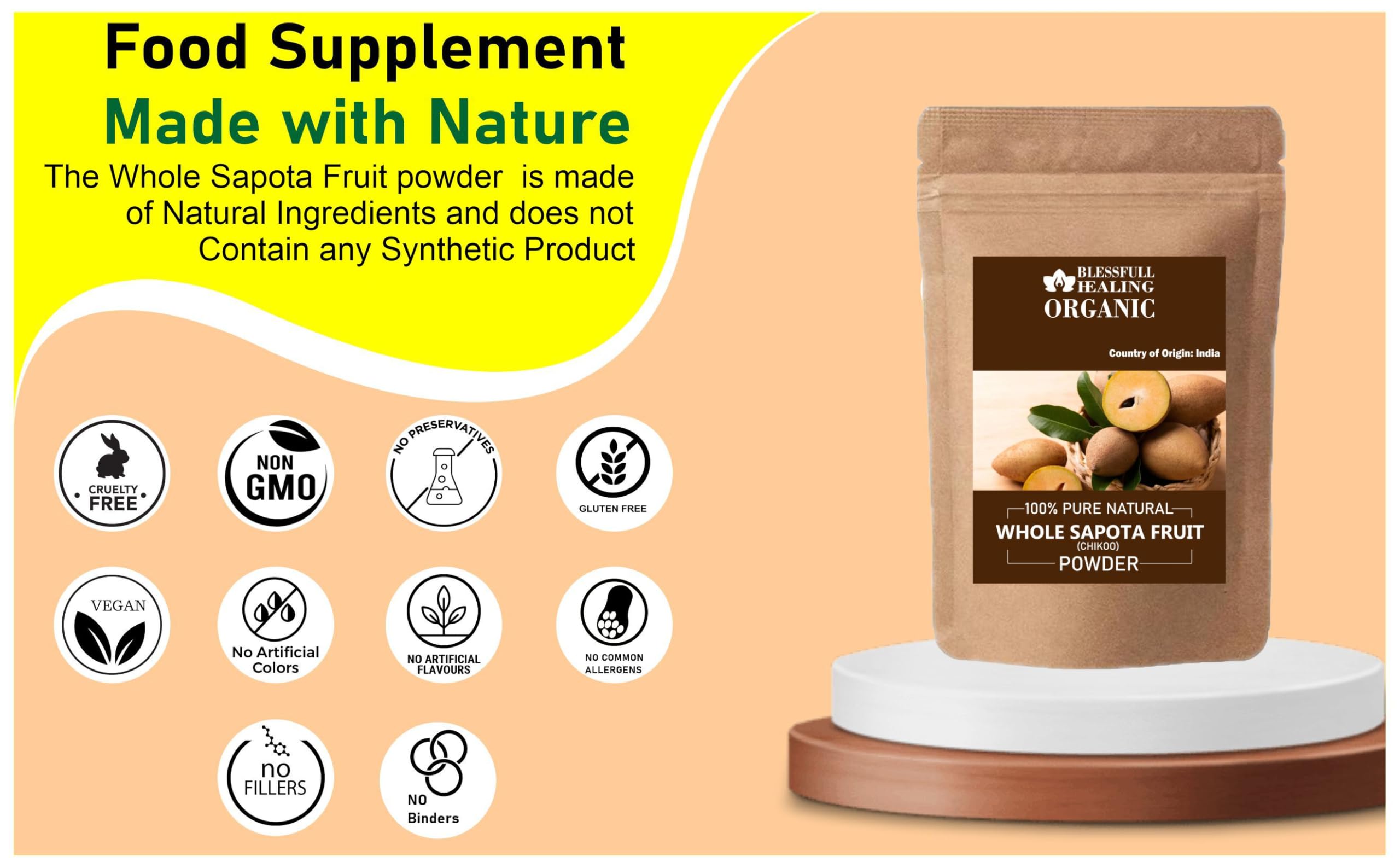 sapota fruit powder for wellness