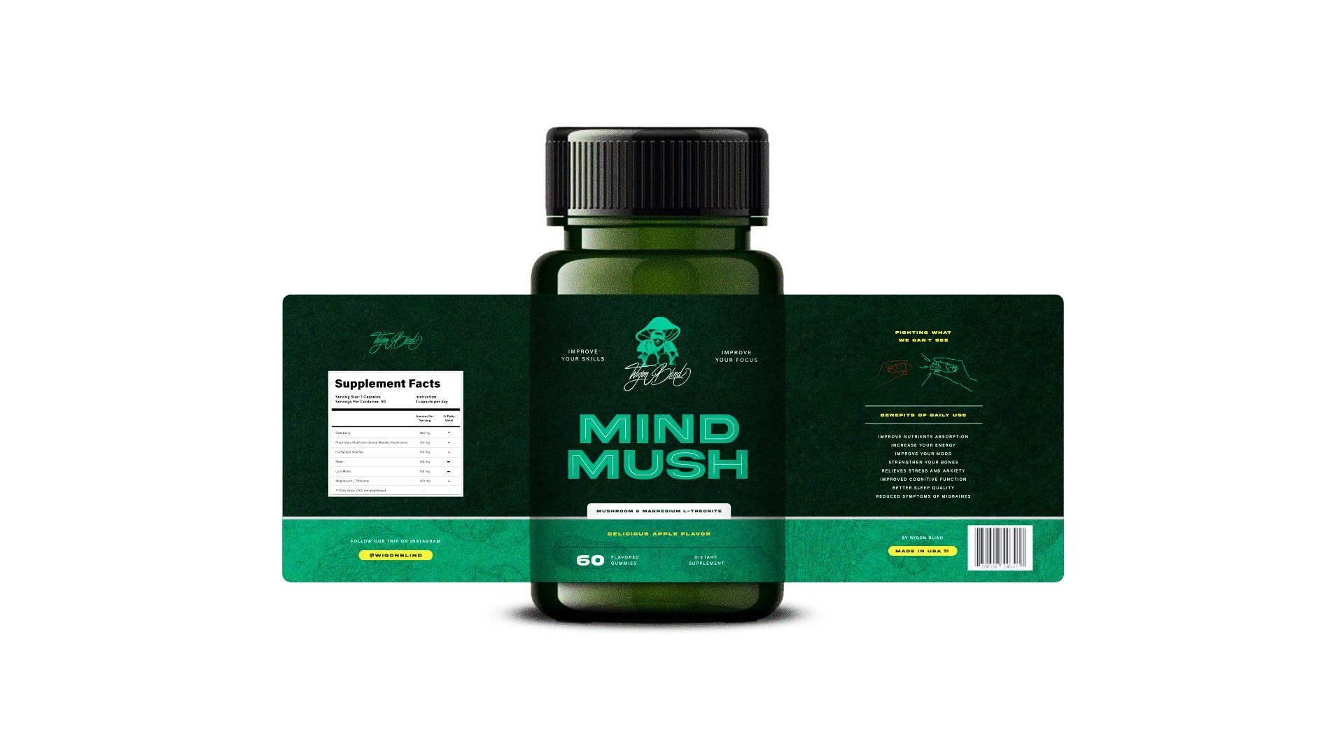 SARDiNE Mind MUSH brain support supplement