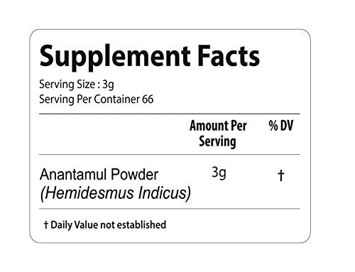 Sarsaparilla powder for gut health