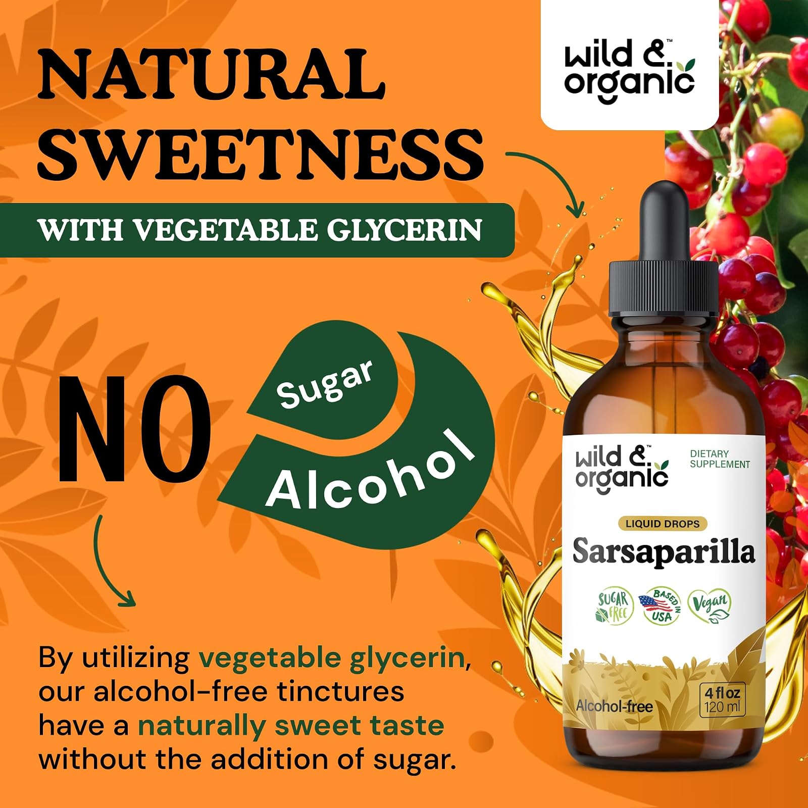 Sarsaparilla root extract for wellness