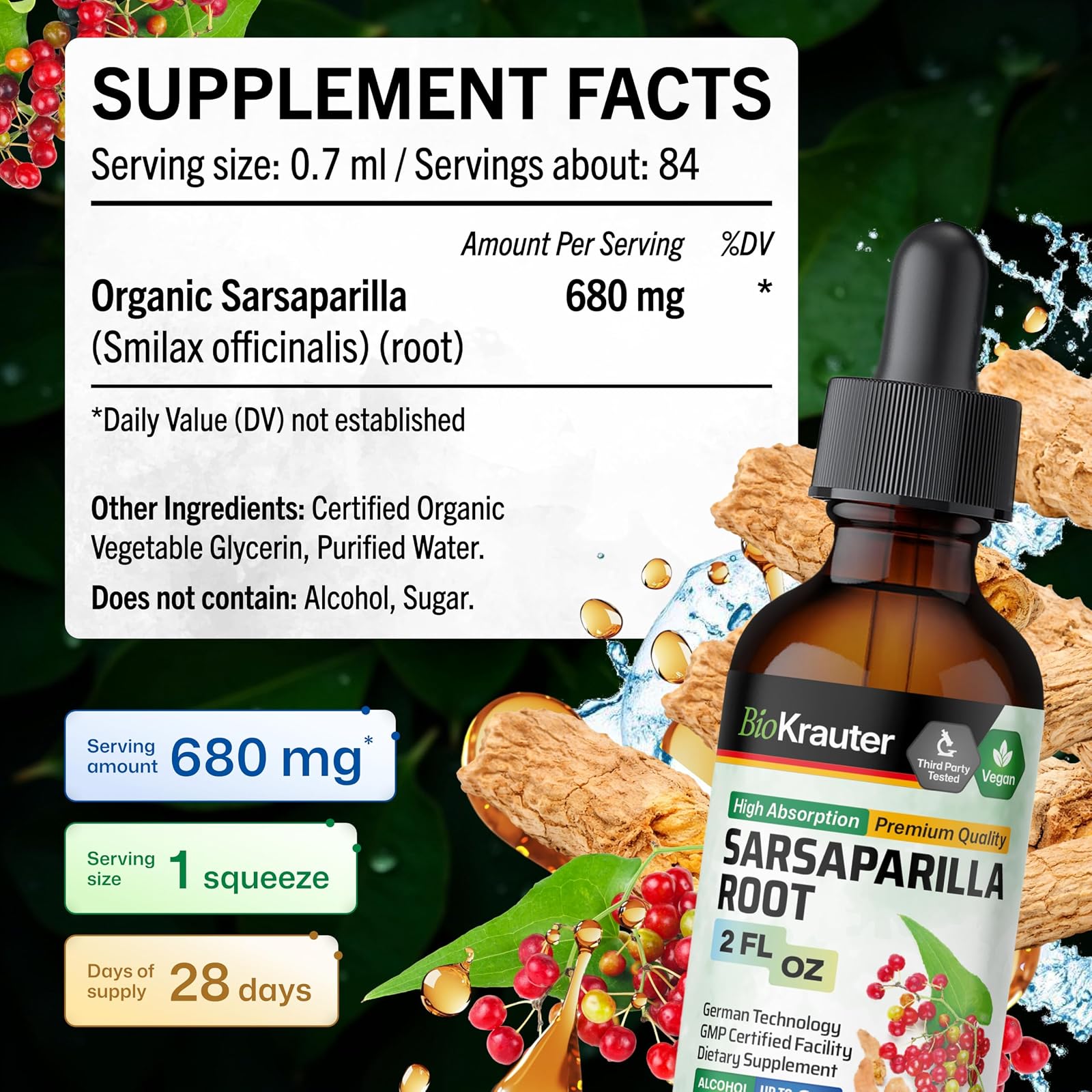 sarsaparilla root for detox support