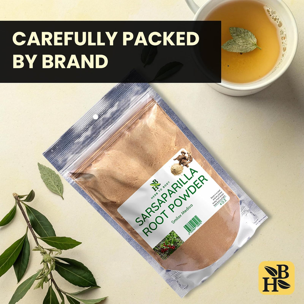 Sarsaparilla root powder for detox tea